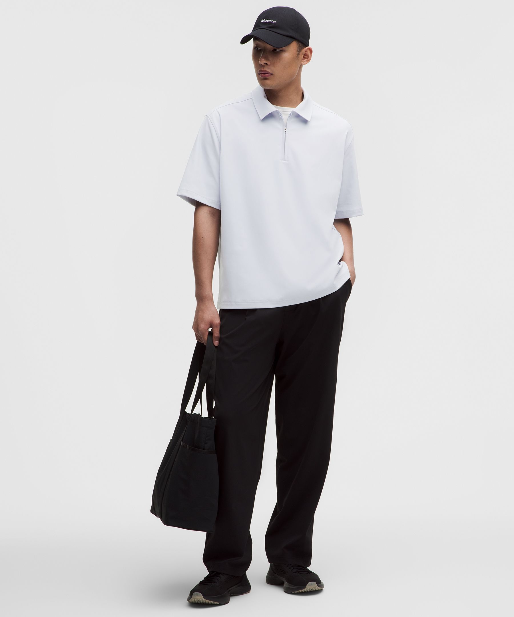 LULULEMON daydrift oversized zip-neck polo shirt